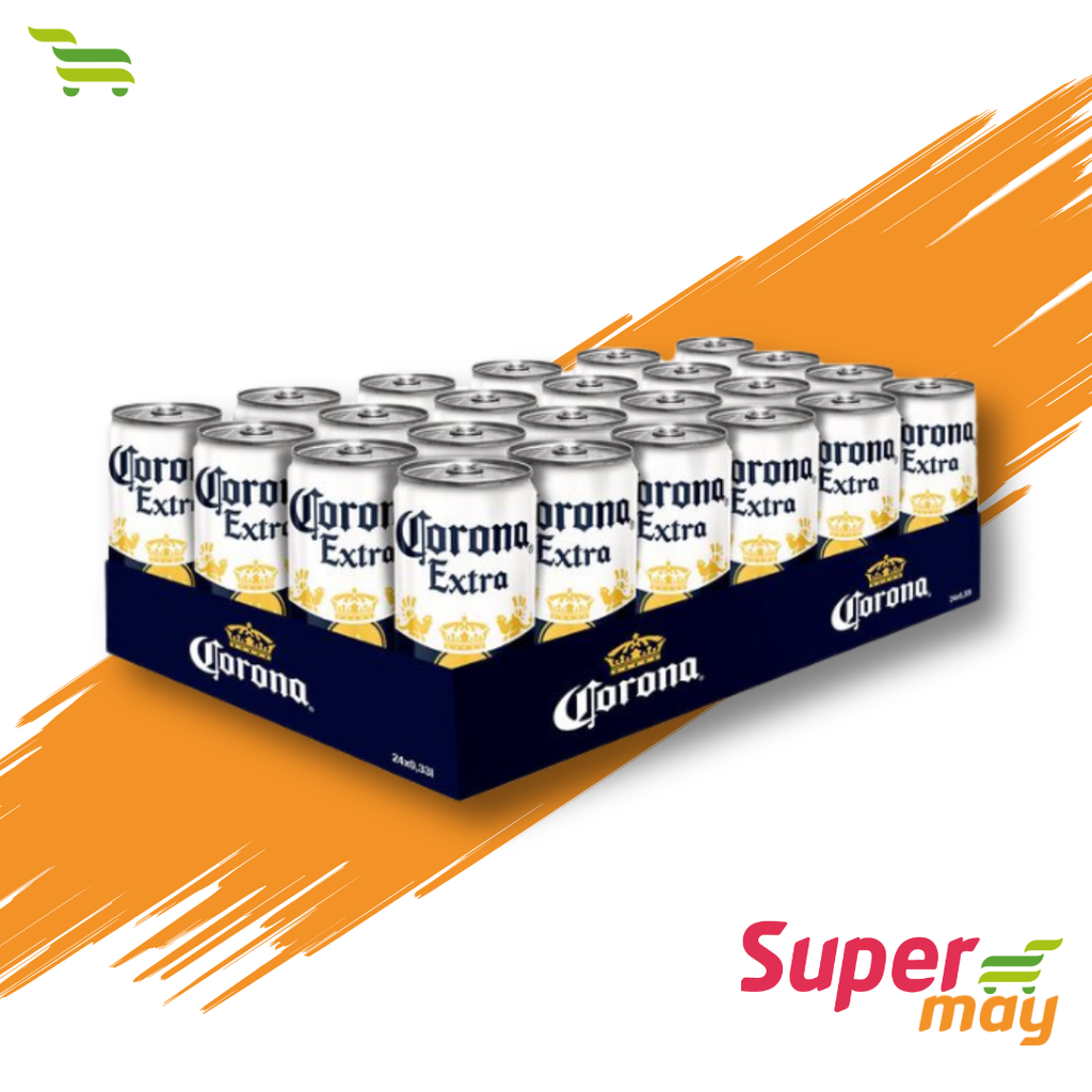 CORONA EXTRA LATA CERVEZA C/24 330 ML | Súper May